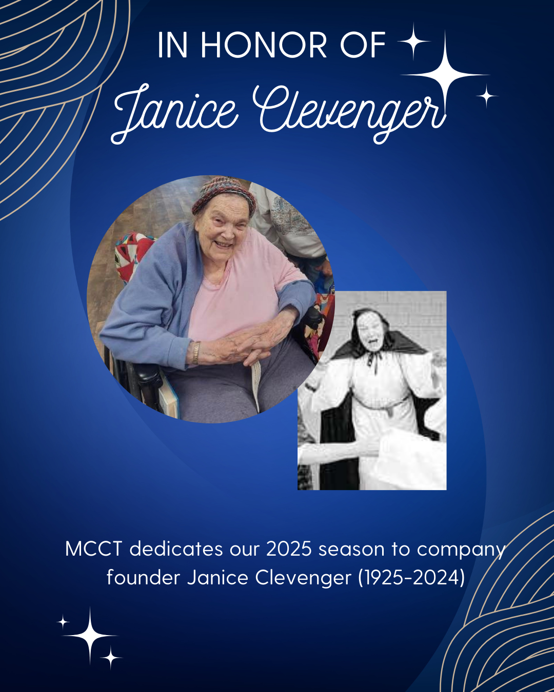 Janice Clevenger Memories – MONROE COUNTY CIVIC THEATER